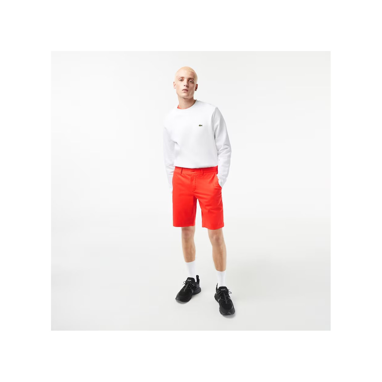 LACOSTE - Short Homme UNI Orange, Kaki ou Bleu | E-boutique CLOANE